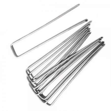 Agrafes en fer galvanisé. Fixation Idéale. Gazon Synthétique